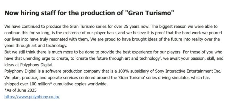 Gran Turismo 8 Development Rumours Surface After Recruitment Drive ...